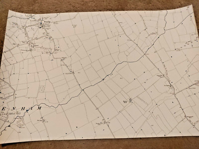 1899 Original OS Map Sheet Ruislip Pinner Kingsend River Pinn Ickenham ...
