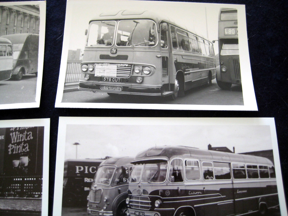 Collection x6 Leicester area YEATES BODIED coach firms 1960s BUS ...