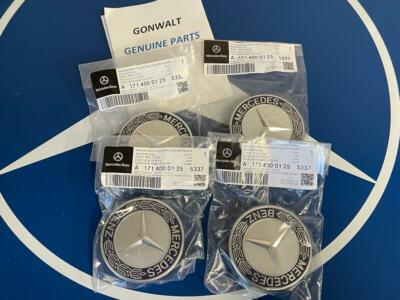 Genuine Mercedes Benz SLK S ML Class Hub Cap Star Blue 4-Set OE ...