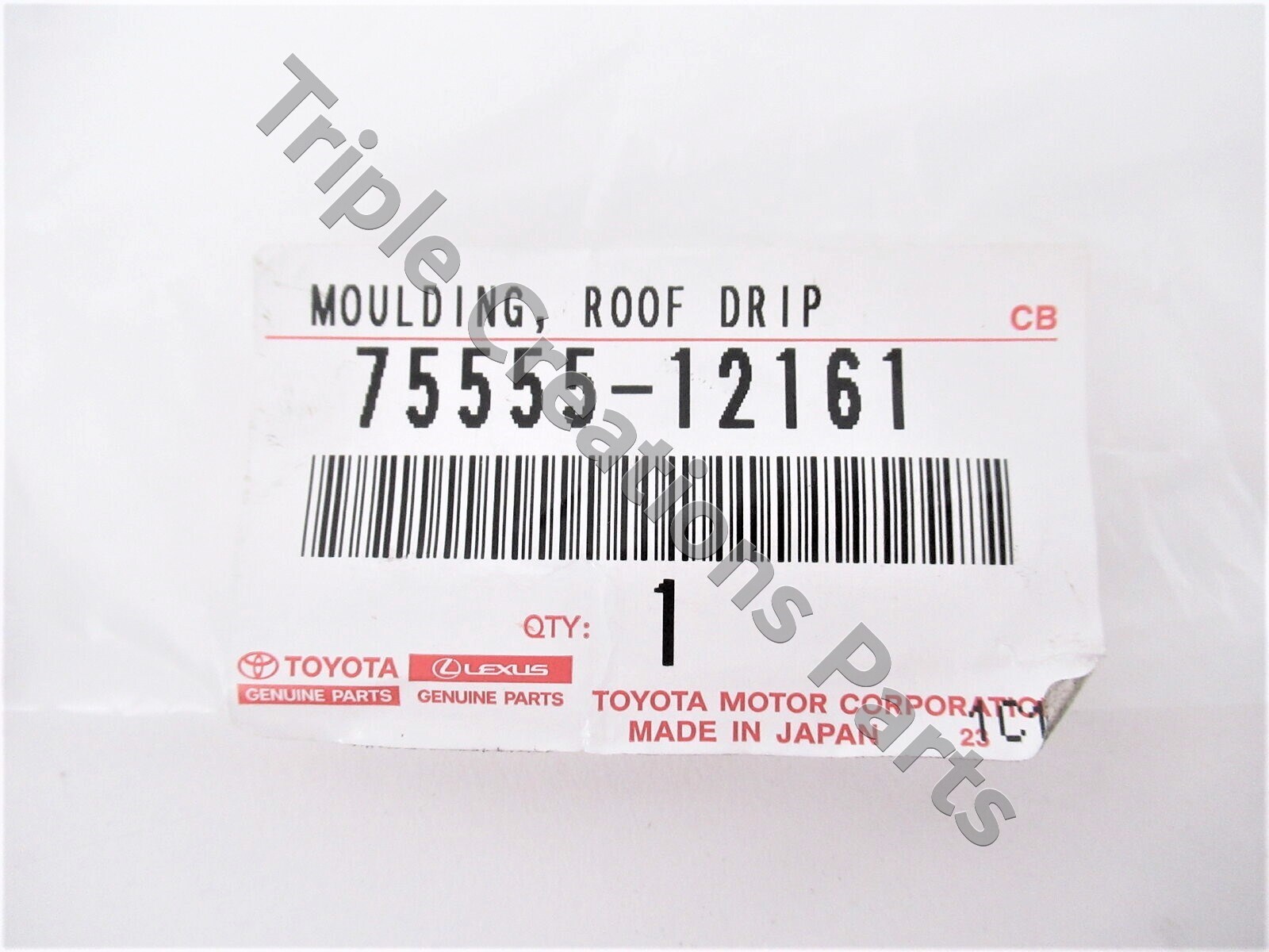 7555512161 Toyota Genuine 2008-2015 Scion xB Roof Drip Molding Right ...