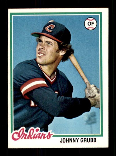 1978 Topps #608 Johnny Grubb NM/NM+ Indians 220521 | eBay