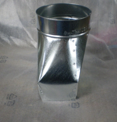 HVAC Duct 6 round x 4 x 10 Straight Boot | eBay