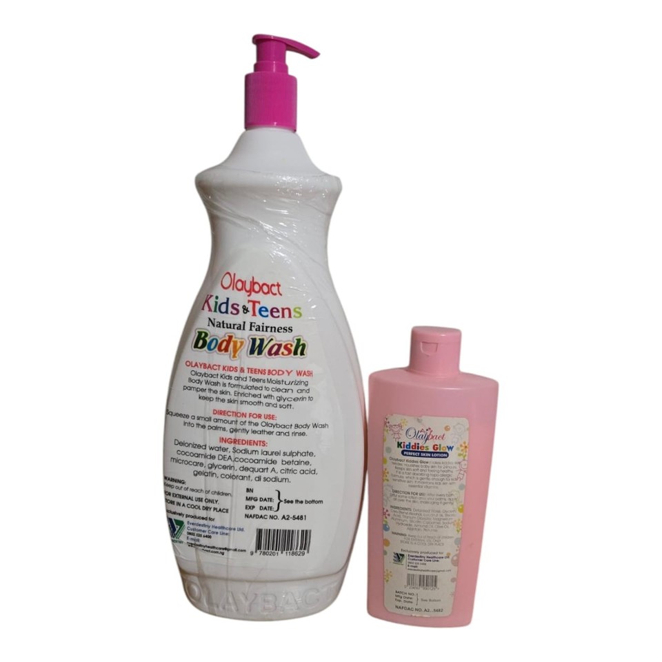 Olaybact kiddies glow Kids & Teens mild body lotion And Body Wash 1 ...