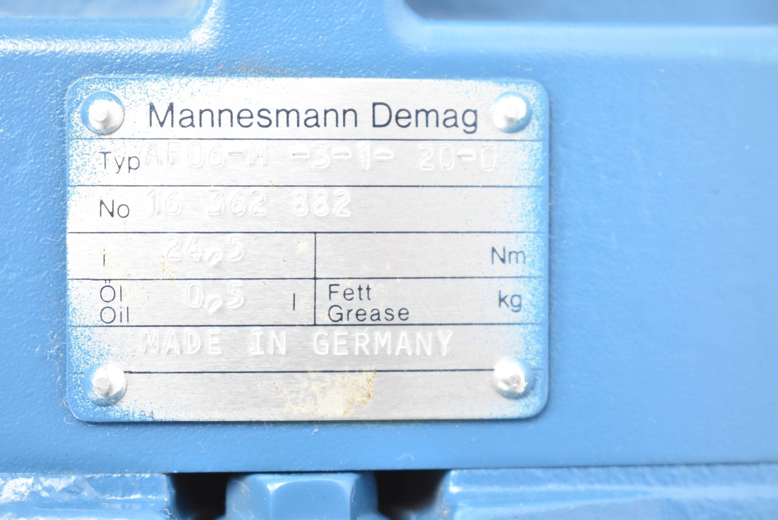 Demag Motor KBA 100 A R 12/4 AF06-M-3-1-20-0 | eBay
