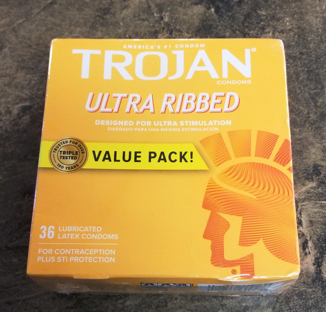 Trojan Ultra Ribbed Designed for Ultra Stimulation Condoms (Pack of 36 ...
