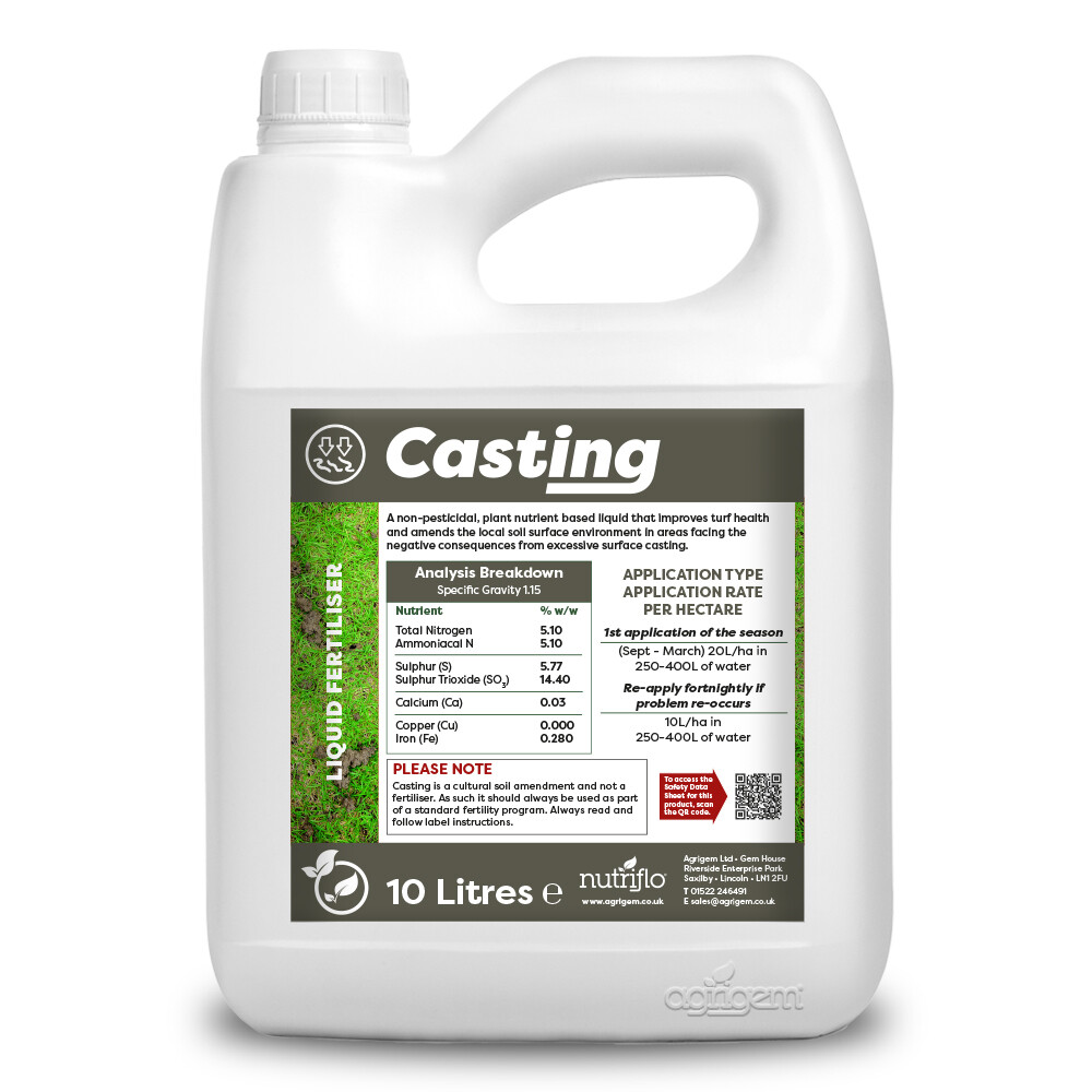 NUTRIFLO CASTING WORM NATURAL CAST CONTROL 10L Covers Up to 10,000m² | eBay