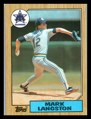 1987 Topps #215 Mark Langston Pitcher Seattle Mariners FREE shipping | eBay