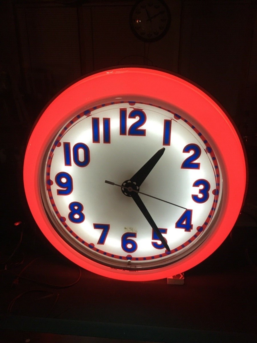 Electric Neon Clock Company Electric Neon Clock Restoration Guidance.