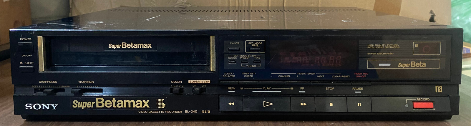 Sony Super Betamax SL-340 Video Cassette Recorder Beta Player FOR PARTS ...