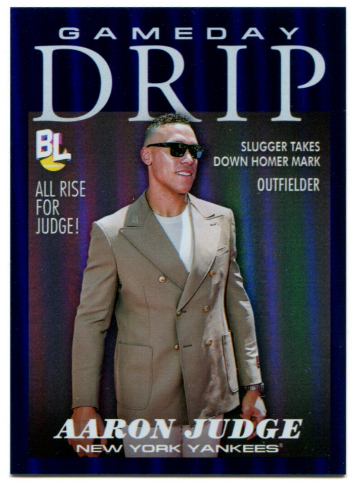 2023 Topps Big League Aaron Judge Gameday Drip Foil SSP New York ...