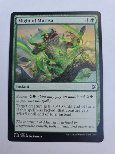 MTG Magic The Gathering Card Might of Murasa Instant Green Zendikar ...