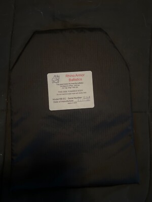 body armor soft plates 10x14 inch chest and back.level 3a 357/44 magnum ...
