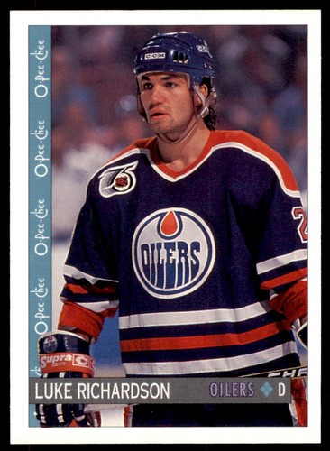 1992-93 O-Pee-Chee Luke Richardson . Edmonton Oilers #171 | eBay
