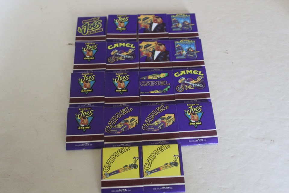Lot of 18 Smokin' Joe's Camel Racing Cigarette Vintage Match Books 1994 ...