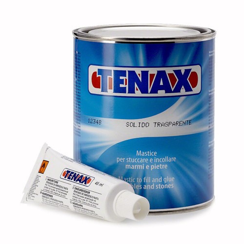 Tenax Natural Stone Glue / Filler / Travertine Repair Kit, Large 1 Lt ...