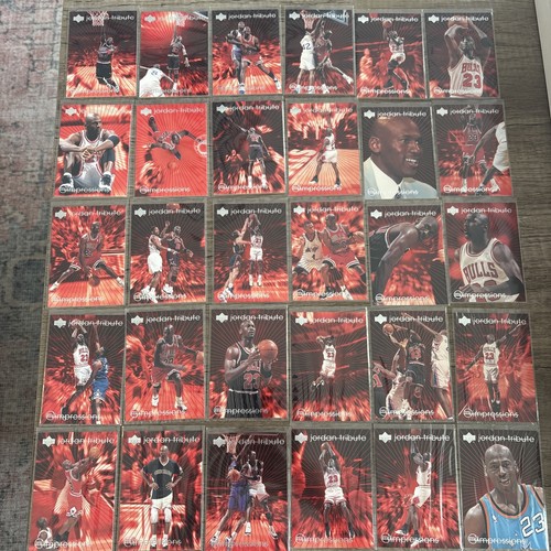 1997-98 UD Jordan Tribute MJ Impressions MICHAEL JORDAN Complete Set 31 ...
