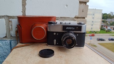 Fed 5b 35mm USSR film camera with 55mm f/2.8 Industar L/D M39 lens | eBay