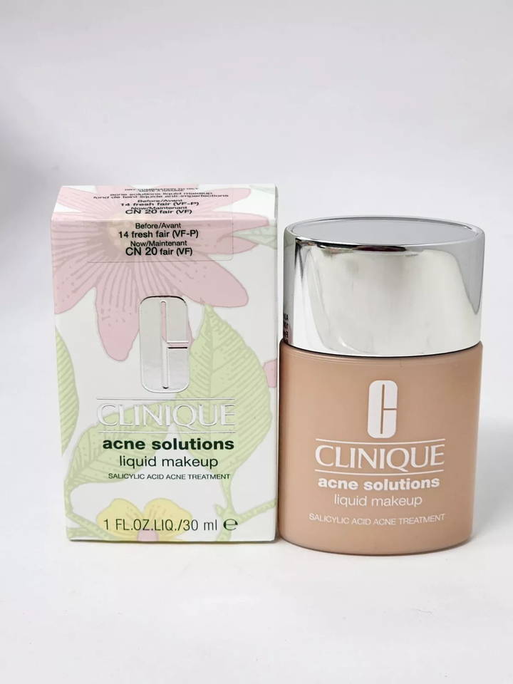 CLINIQUE Acne Solutions Liquid Makeup Foundation 1 oz (Select Shade ...