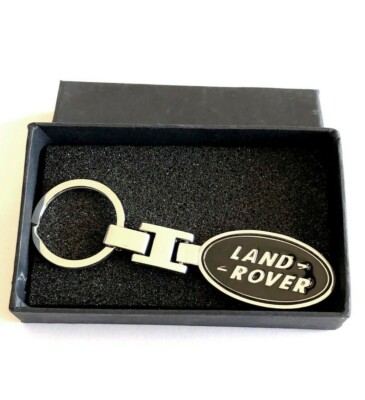 Land Rover Silver and Black Stainless Steel Key Chain Key Ring in a ...