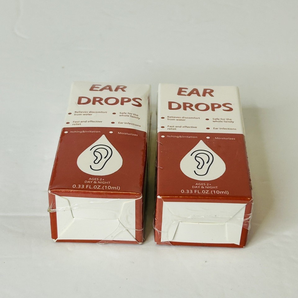 Ear Drops 2 Pk Tuobituo Earache Drops 0.33oz Each Safe Relieves Ear ...