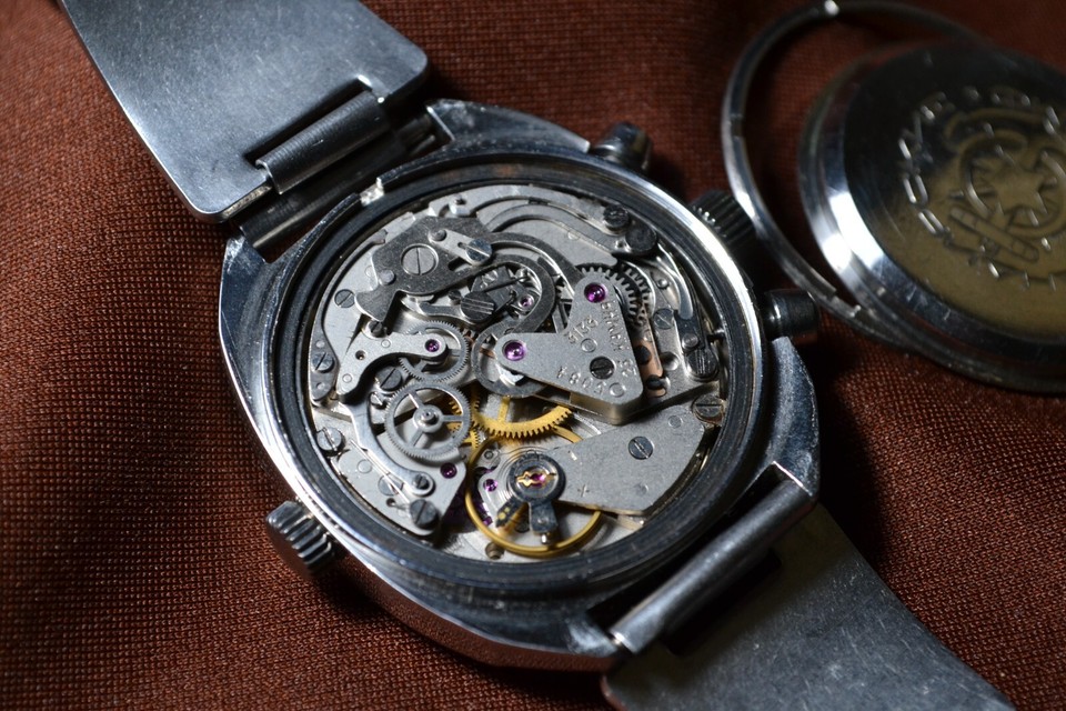 Poljot Vintage Watch Ocean Chronograph 3133 Mechanical Men's Wristwatch ...