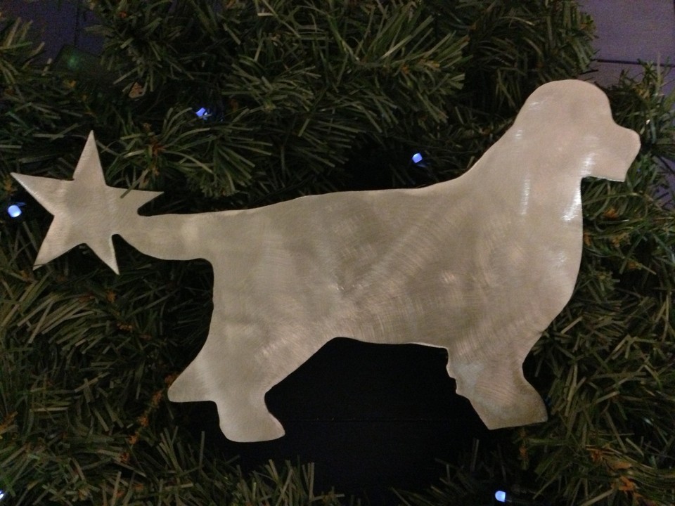 Newfoundland with Star, Dog Tree Topper, Wreath Decor, Holiday | eBay