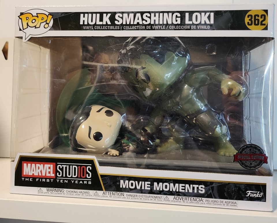 Funko Pop HULK SMASHING LOKI 362 Marvel Studios Movie Moments Walgreens ...