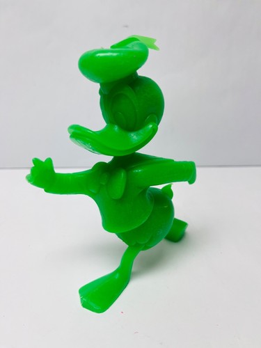 Vintage Green Donald Duck Hard Plastic Louis Marx Co. 1971 Walt Disney ...