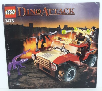 Lego Manual Only For Set 7475 Dino Attack Fire Hammer vs. Mutant ...