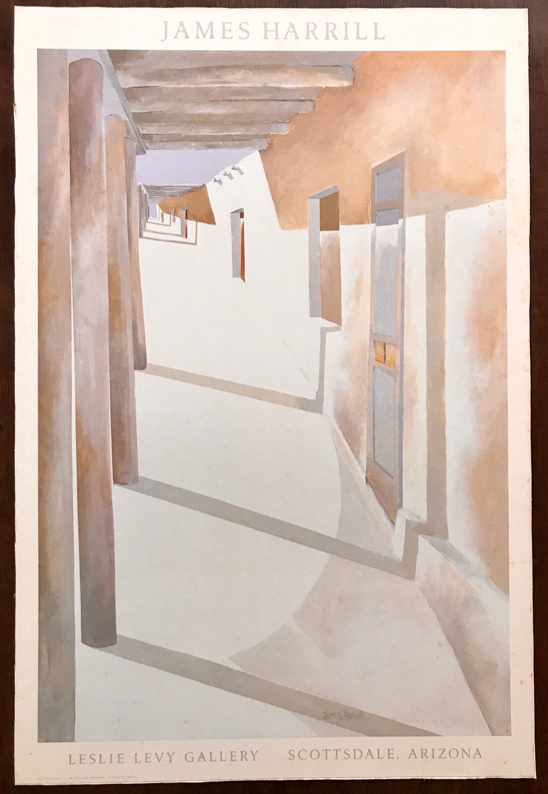 VINTAGE JAMES HARRILL CITYSCAPE ARCHITECTURE GALLERY ART PRINT POSTER ...