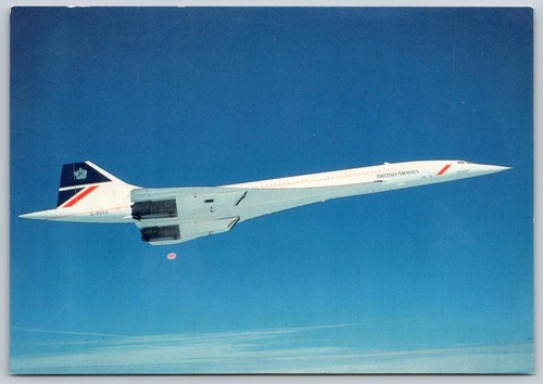 British Airways - Concorde -AIRLINE ISSUE Aircraft Postcard superconic ...