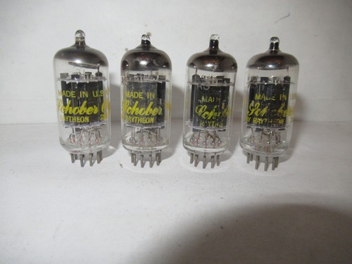 4 RAYTHEON SCHOBER ORGAN 12AX7A TUBES - TV-7 TESTED | eBay