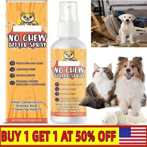 No Chew Spray for Dogs & Cats,Bitter Apple Spray for Dogs to Stop ...