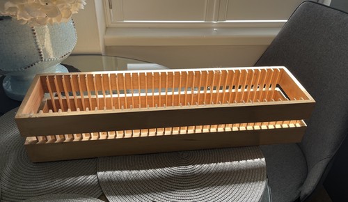 Wooden Ikea Boalt CD Rack CD Storage Holds 35 CDs Solid Well Made | eBay UK