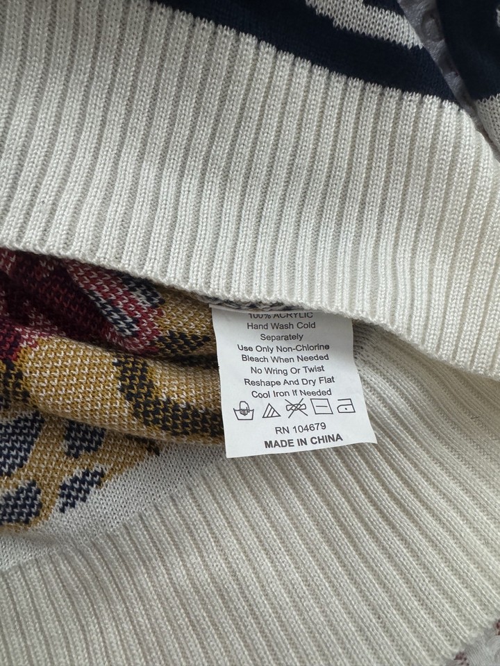Miller Lite White Retro Christmas Sweater Size L Knit Warm Long Sleeve ...