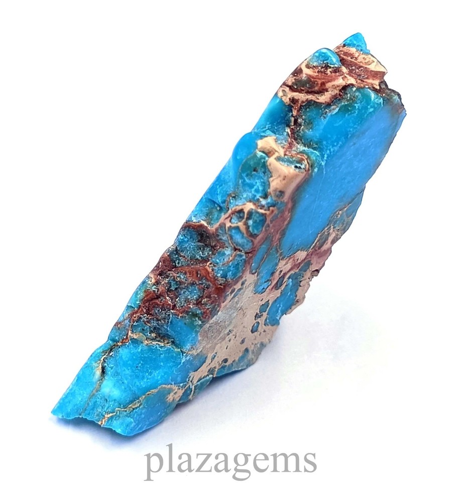 83.10 Ct Sky Blue Turquoise Natural Rough Slab Certified Loose Gemstone ...