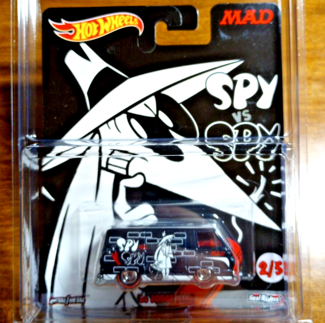 Hot Wheels MAD Magazine Spy vs Spy '66 Dodge A100 Real Riders 2018 ...