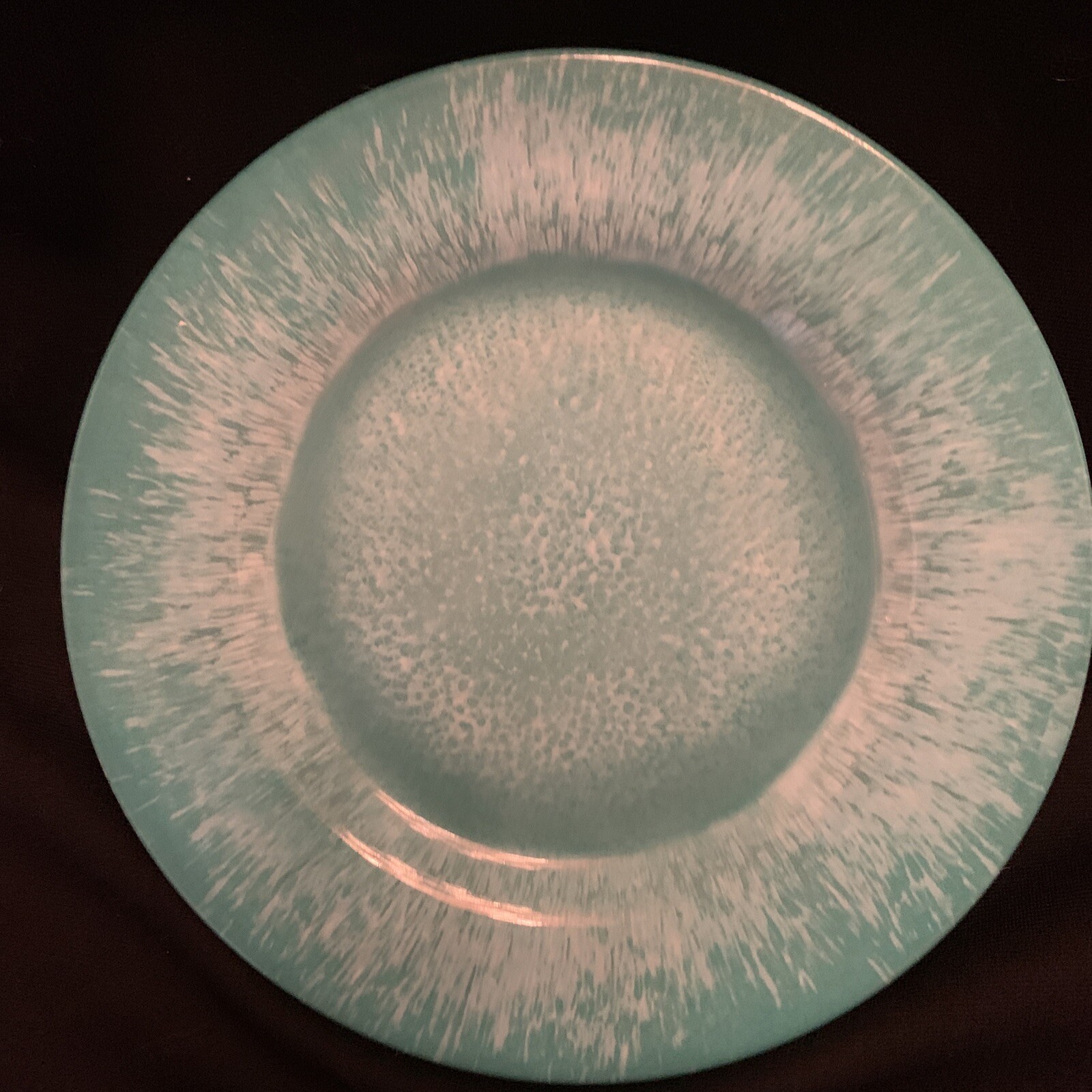 Pier 1 Turquoise 9”Melamine Crackle Appetizer/Snack Plates Set of 4 | eBay