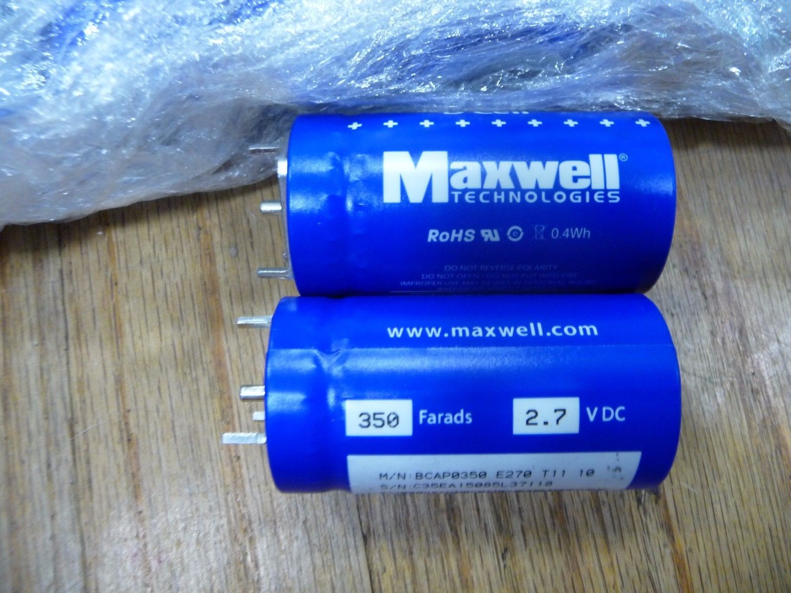 MAXWELL TECHNOLOGIES 350 FARADS D CELL BCAP0350 | eBay
