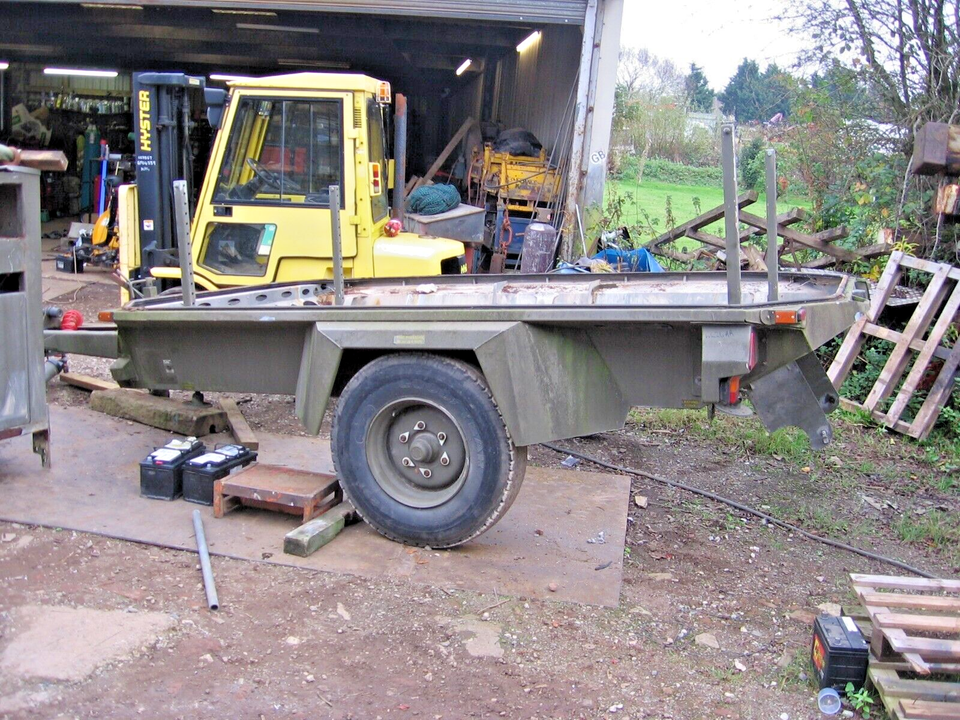IFOR WILLIAMS EX ARMY TRAILER WITH REMOVABLE CANOPY - BOX, GALV CHASSIS ...