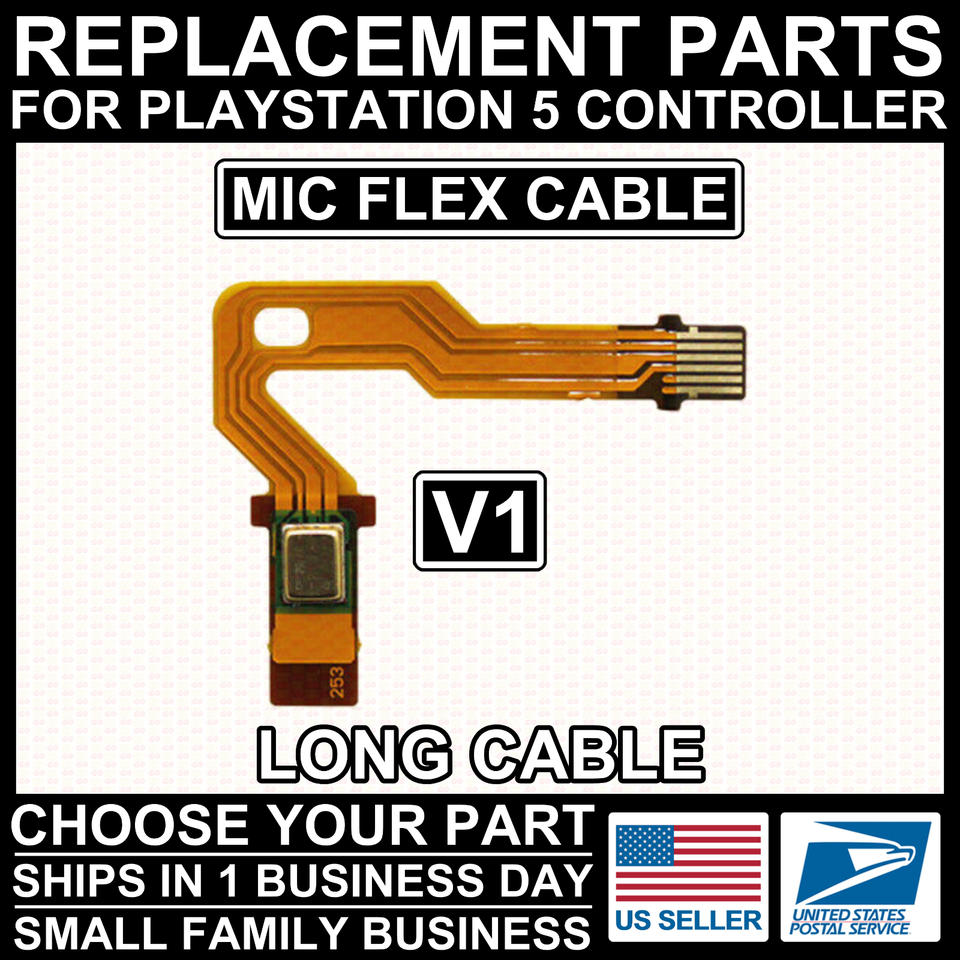 For PS5 Controller BDM LR Button/Mic/Flex Cable/Charging Port ...