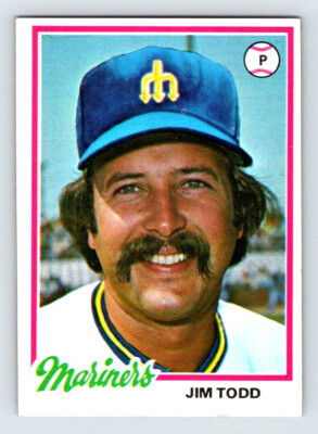 JIM TODD Seattle Mariners 1978 Topps Baseball Card B185 | eBay