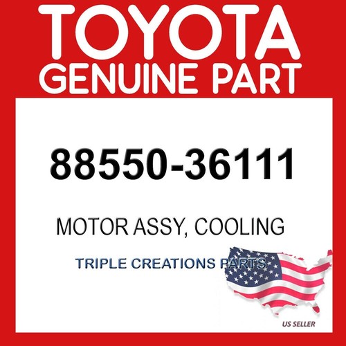 TOYOTA GENUINE 8855036111 MOTOR ASSY, BLOWER (FOR CONDENSER) 88550 ...