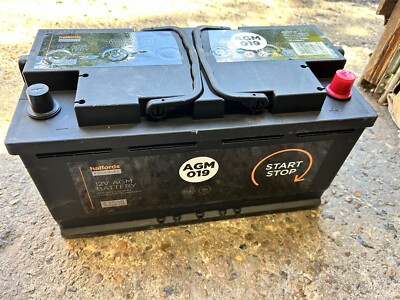 Halfords AGM 019 Start/Stop Technology Car Battery Heavy Duty 12v 95ah ...