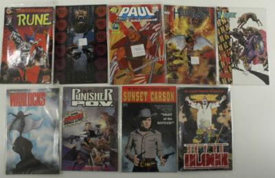 9PC Lot Mixed Comic Books Seven Block Sunset Carson Punisher POV ...