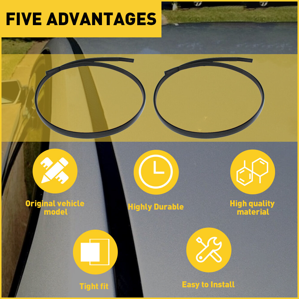 For Toyota Camry 75556-06030 75555-06030 2PC Roof Drip Molding Trim ...