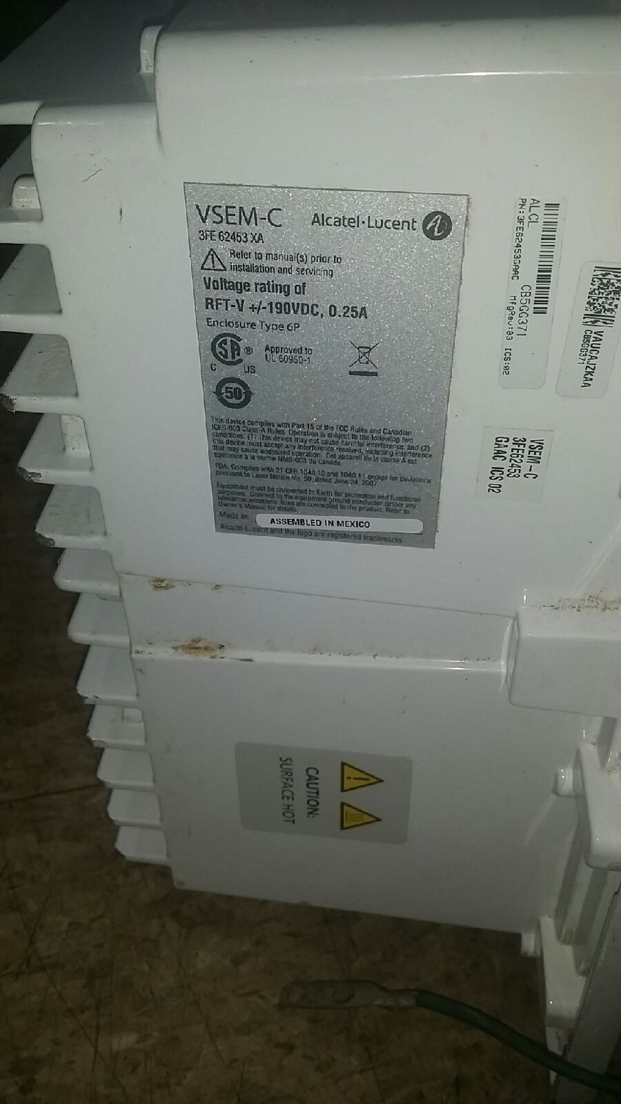 Alcatel Lucent VSEM-C 3FE62453 XA VAUCAJZKAA For The ALU 7330 dSLAM | eBay