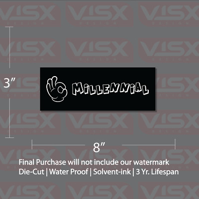 Ok okay Millennial MAGNET or Bumper Sticker Car tailgater funny ...