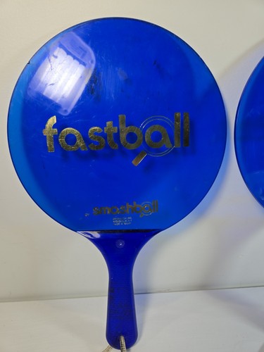 Fastball Smashball Vintage Lucite Blue Transparent Paddles Paddle Ball ...