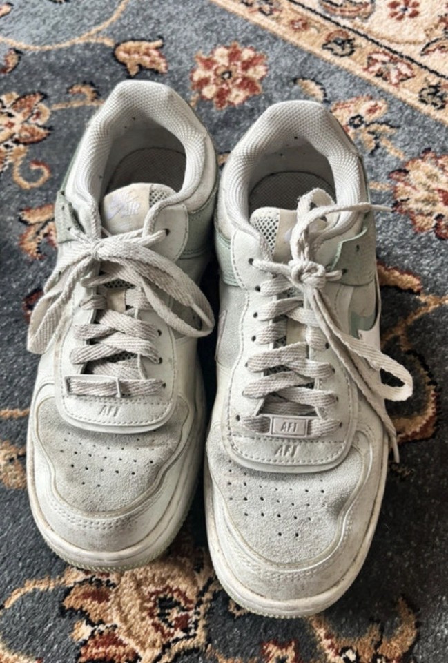 Women's Nike Air Force 1 Trainers Size 4.5 Shadow Spruce Aura | eBay UK